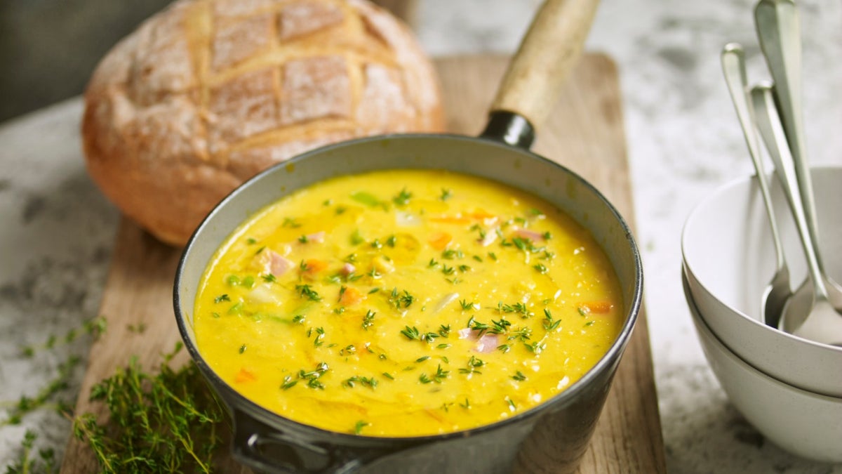Sweetcorn and ham chowder | Recipes | National Trust