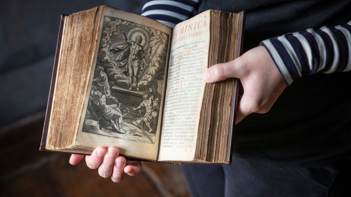 Father Huddleston's missal on display | National Trust